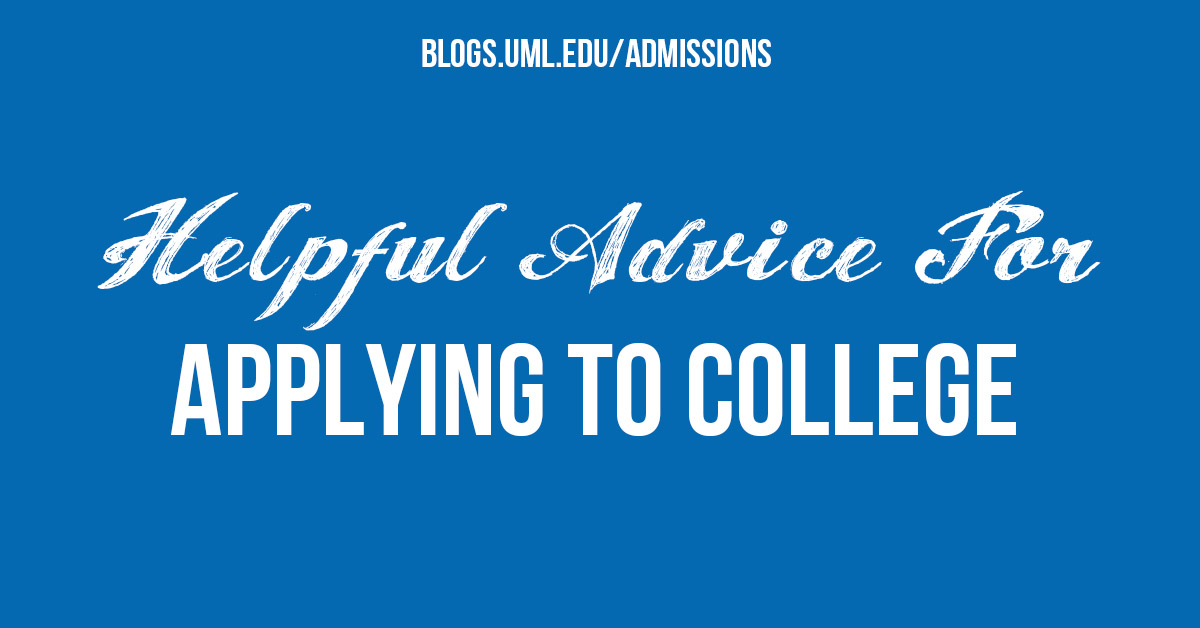 Helpful advice for applying to college - Canals: A Blog For College ...